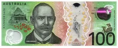 Banknote Australia 100 Dollars John Monash - Nellie Melba - 2020 Polymer