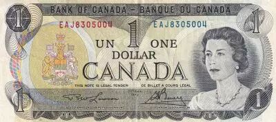 Billet Canada 1 Pound - Reine Elisabeth II - Armoiries - Pêcheur - 1973 ...