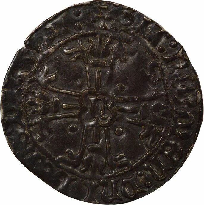 Coin Duchy of Brittany François II - Gros with Shield - 1474 / 1484 n ...