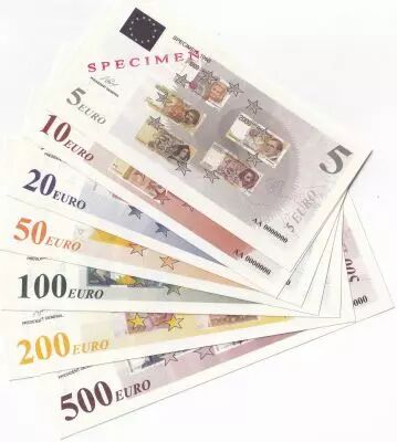 Billet Europe Série de 7 billets pour la promotion de l'Euro