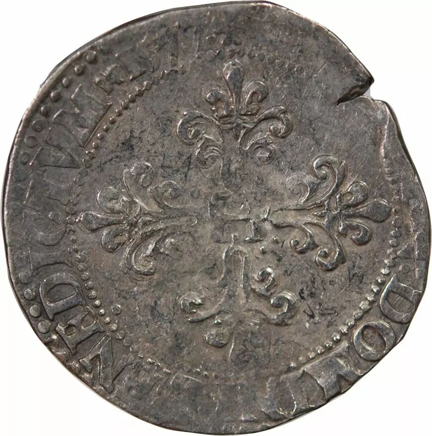 Coin France HENRI III - FRANC WITH FLAT COLLAR 1577 A PARIS