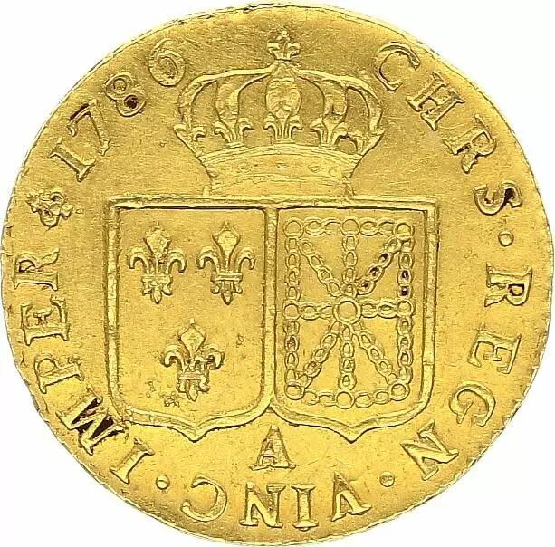 Coin France 1 Louis dor, Louis XVI - 1786 A Paris