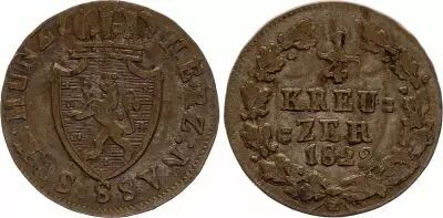 Coin Germany 1/4 Kreuzer, Guillaume - Duché de Nassau -1822 Z