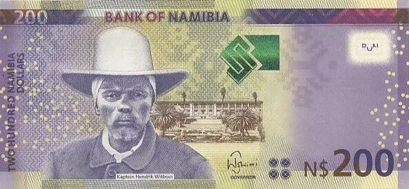 Banknote Namibia 200 Namibia Dollars Dollars, H.E. Dr Sam Nujoma - 2012