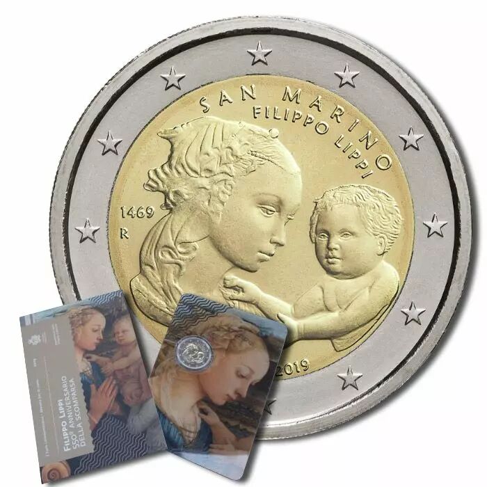 Pièce Saint-Marin 2 Euros Commémo. SAINT MARIN 2019 - 550 ans de la ...