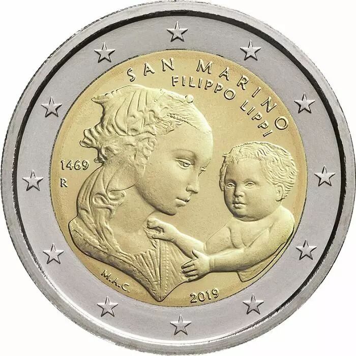 Pièce Saint-Marin 2 Euros Commémo. SAINT MARIN 2019 - 550 ans de la ...