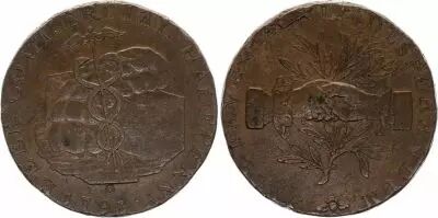 Coin United Kingdom 1/2 Penny - Leek Commercial - 1796