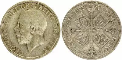 Coin United Kingdom 1 Florin - George V - 1931 Silver