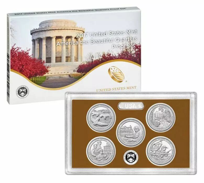 Coin USA Beautiful Quarters Proof set 2017 - 5 coins