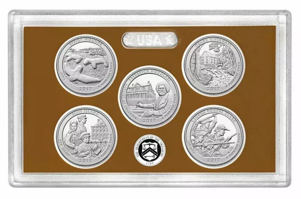 Coin USA Beautiful Quarters Proof set 2017 - 5 coins