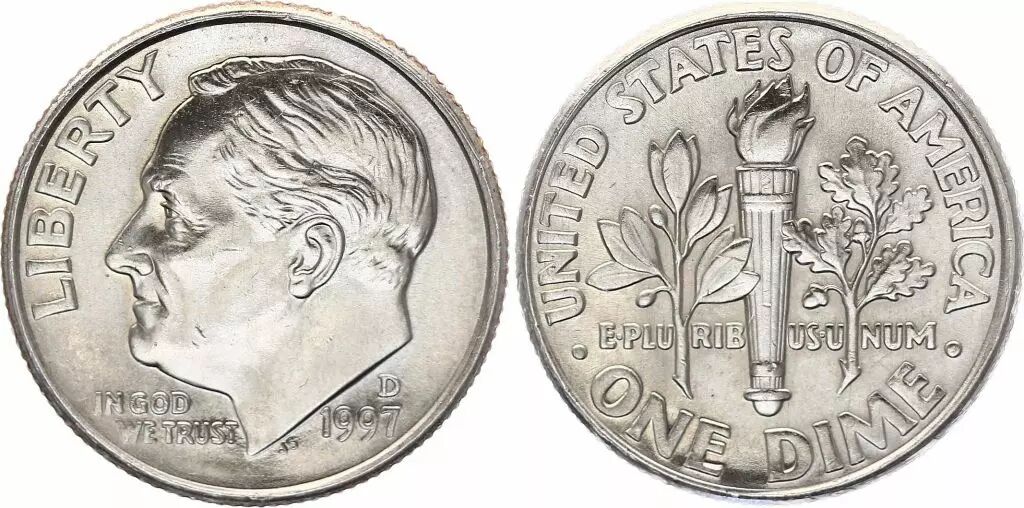 Coin USA 1 Dime Roosevelt 1965 2018