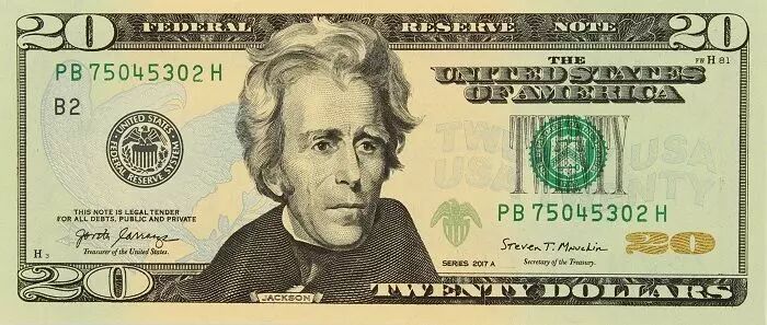 Banknote USA 20 Dollars Jackson - Maison Blanche 2017 A - B2 New York
